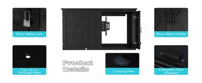 TV Enclosure for Outside, Waterproof TV Case with Lock & Mount – Veikous