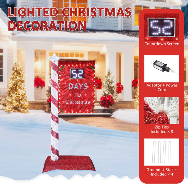 Electronic Christmas Countdown Sign for Outdoor Light up – Veikous